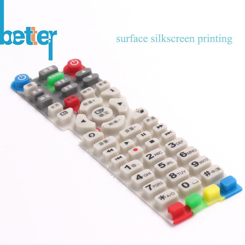 Diferencias entre la serigrafía y el grabado láser para el teclado de goma